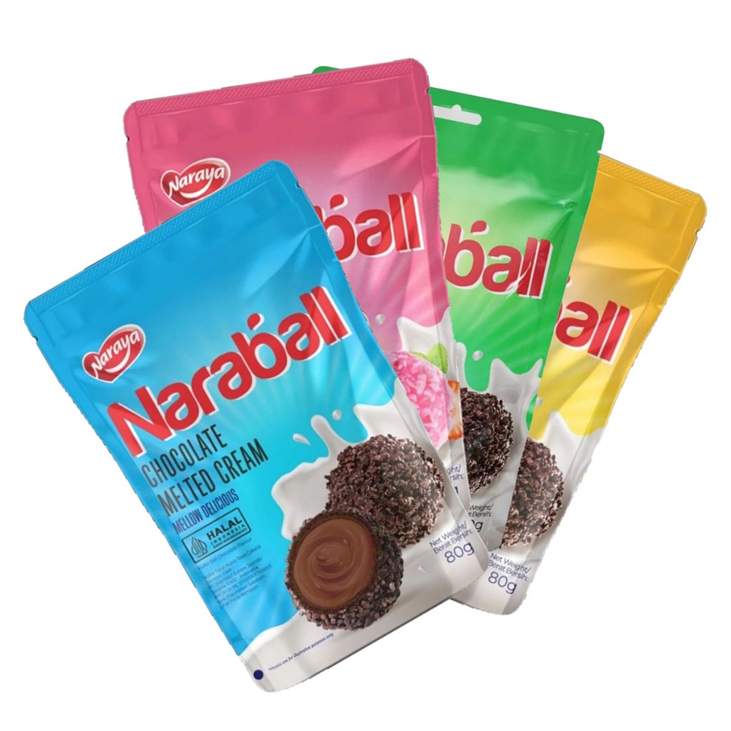 Jual Naraya Naraball Wafer Ball Original Chocolate Strawberry Pandan ...