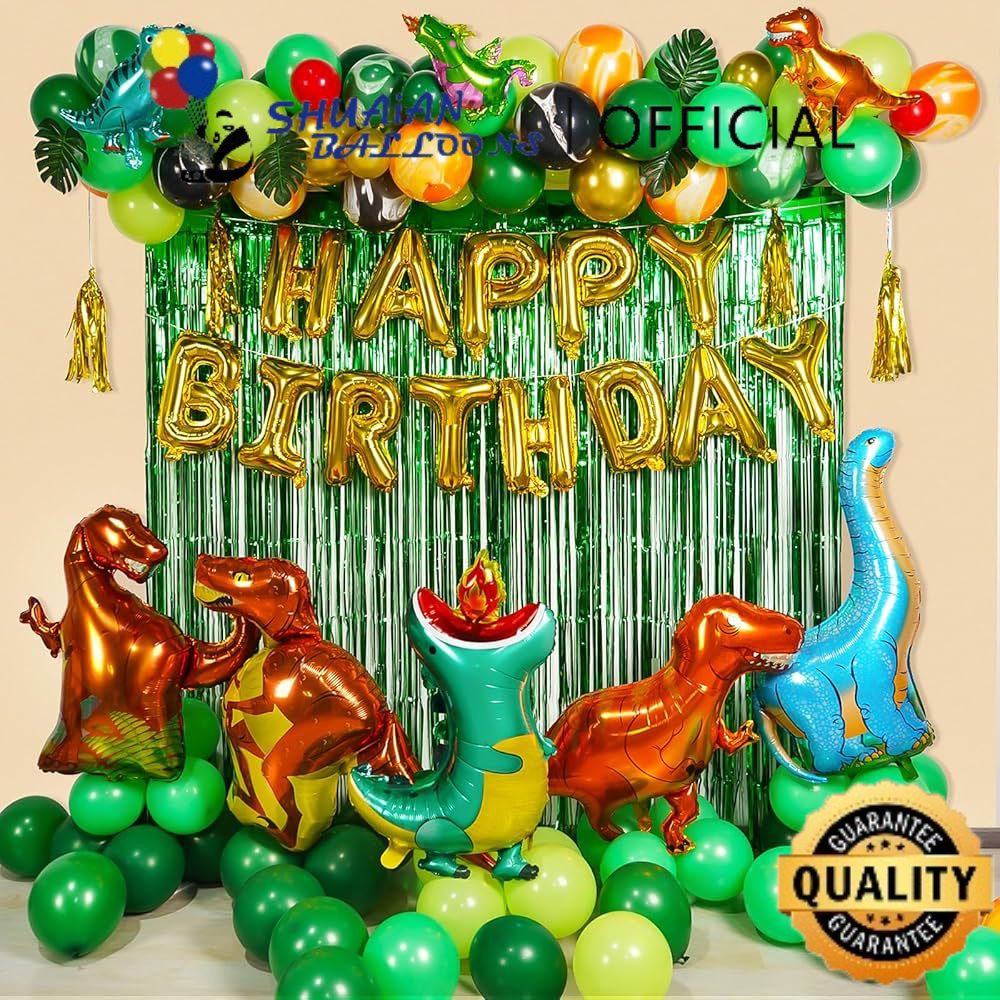 Jual SHUAIAN Balon Paket Dino 108pcs Balon Paket Dekorasi Dinosaurus ...