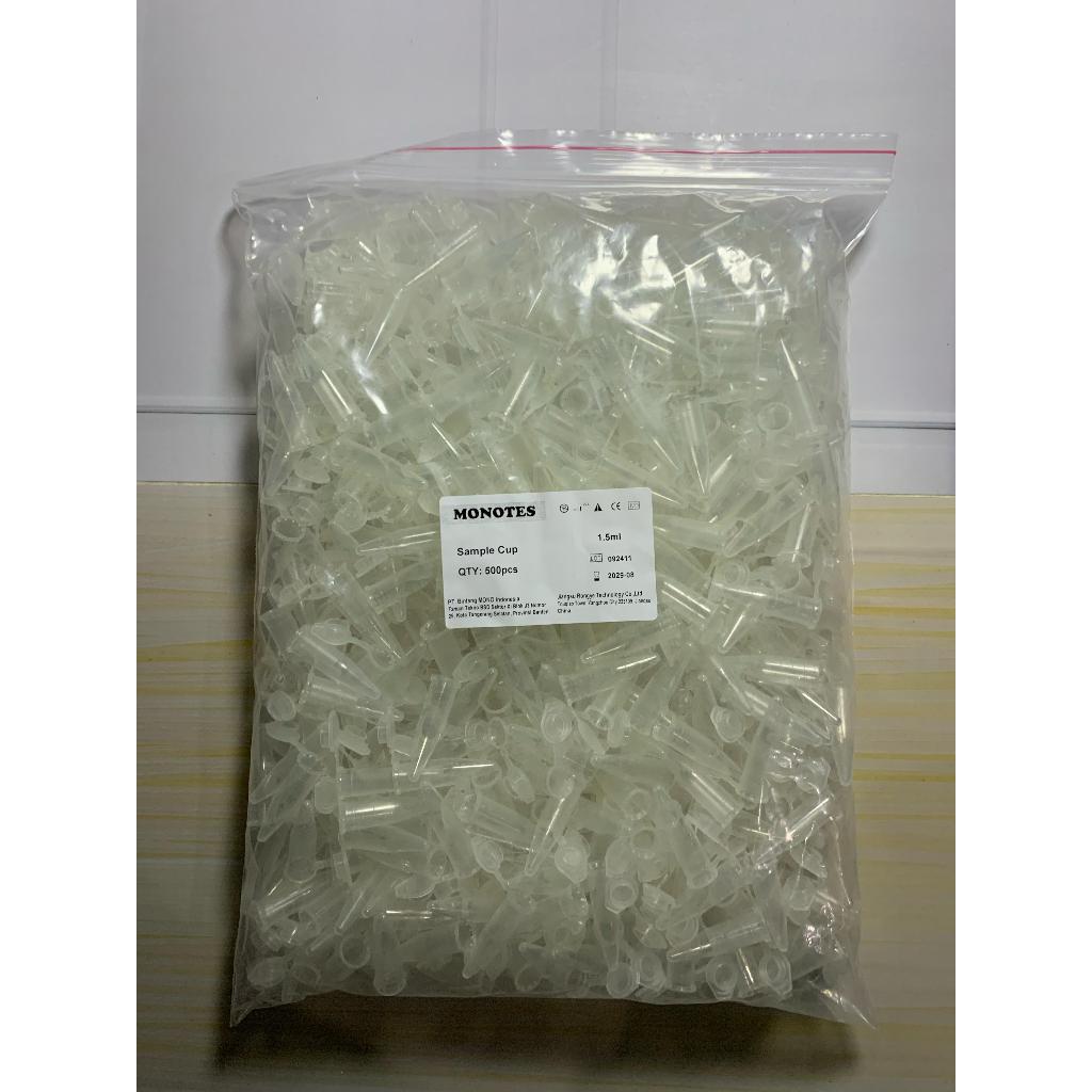 Jual SAMPEL SAMPLE CUP CENTRIFUGE TUBE MONOTES SAMPLE CUP 1.5ML ISI ...