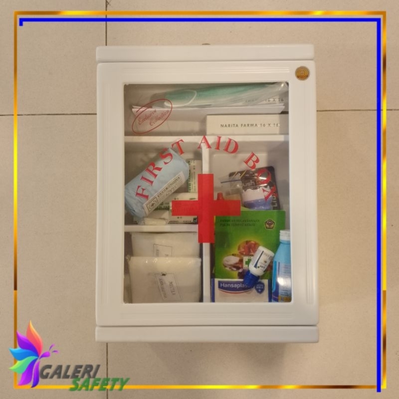 Jual Kotak Obat P3K Dinding Lengkap Dengan Isi Type A First Aid Box ...
