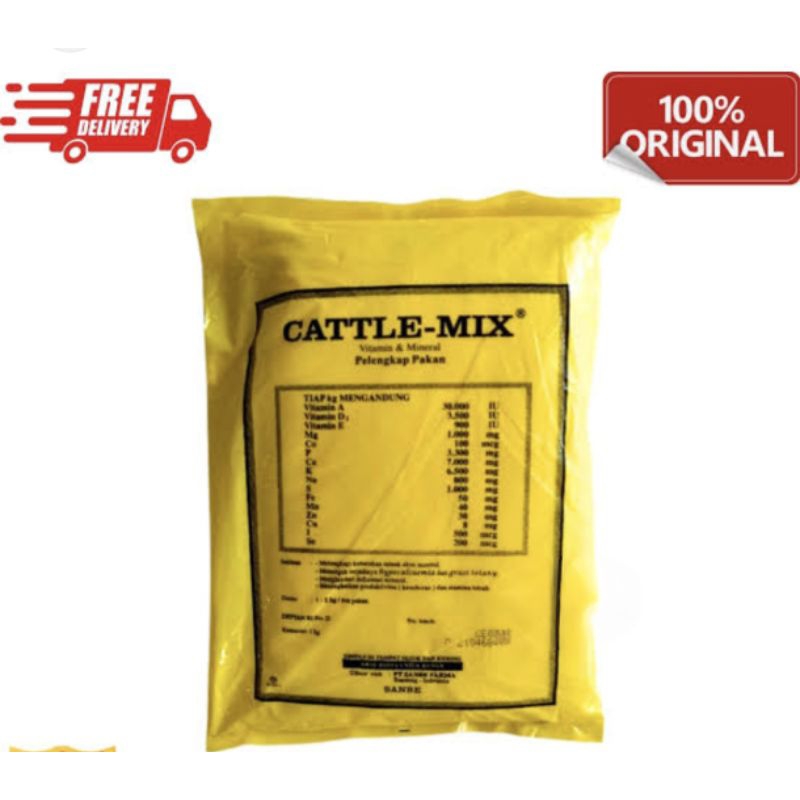 Jual CATTLE MIX PREMIX SAPI KAMBING UNGGAS AYAM BEBEK ENTOK | Shopee ...