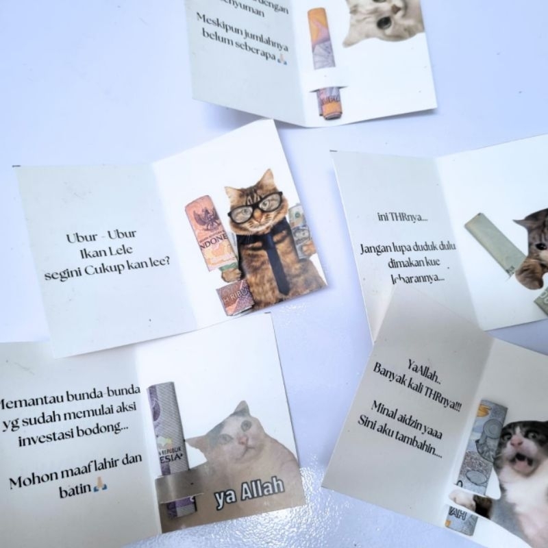 Jual Amplop Peluk Lebaran Kucing Uiiaaa Lucu | Shopee Indonesia