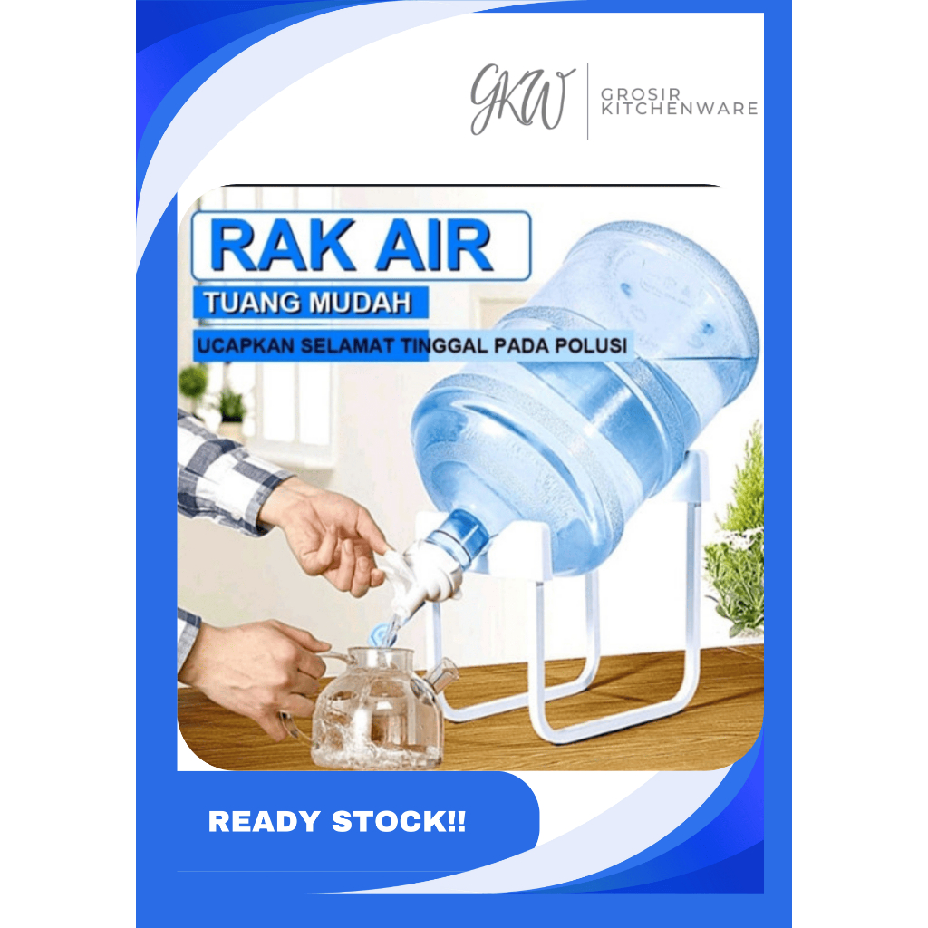 Jual GK Rak Galon U Model U Kran Air Minum Rack Aqua Set Penyangga ...