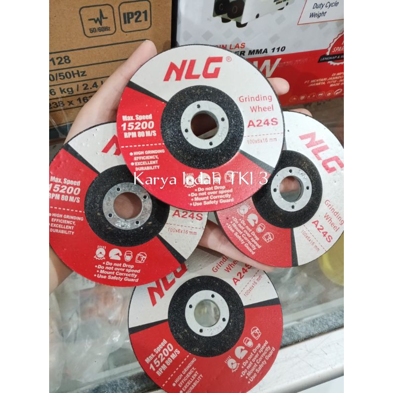 Jual Mata Slepan Wheel 4" NLG A24S Batu Poles Selep Besi Gerinda 4 Inch ...