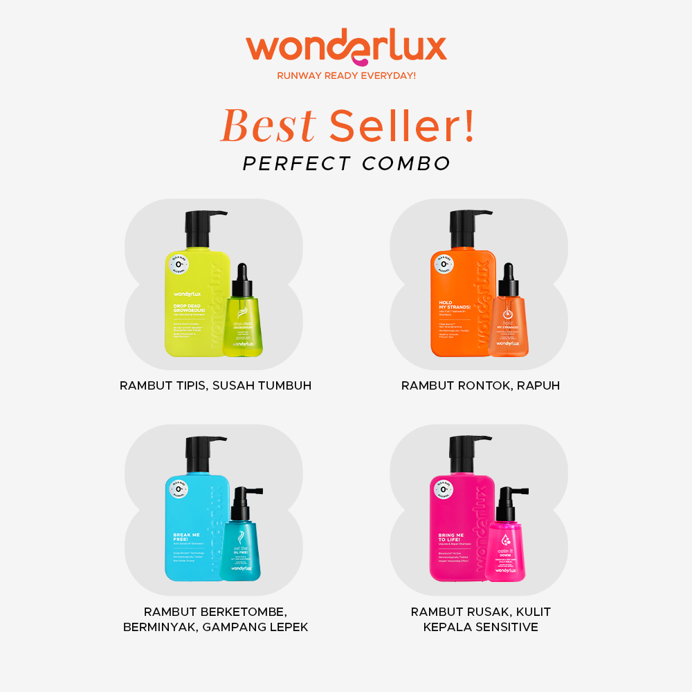 Jual [HARGA SPESIAL] Wonderlux Perfect Combo Best Seller! Shampoo 250ml ...