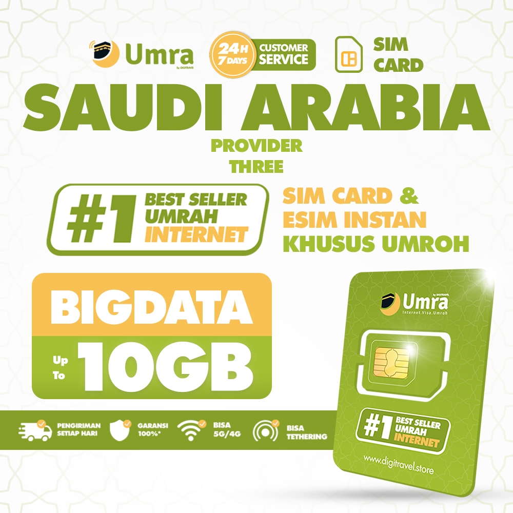 Jual SIM Card Umroh Arab Saudi Turki Kuota | Simcard Saudi Arabia ...