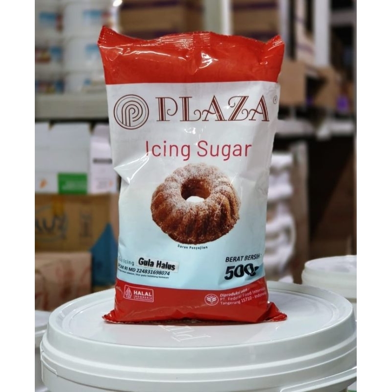 Jual KIS / PLAZA Snow Sugar 500gr Gula Donat Tepung Gula / Icing Sugar ...