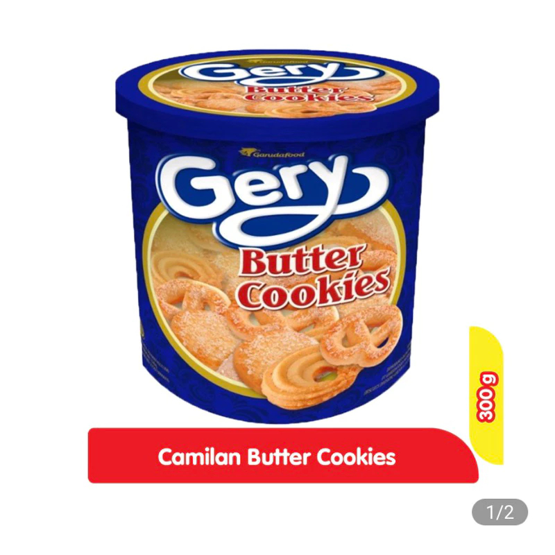Jual Gery Butter Cookies Bucket 300 gr | Shopee Indonesia