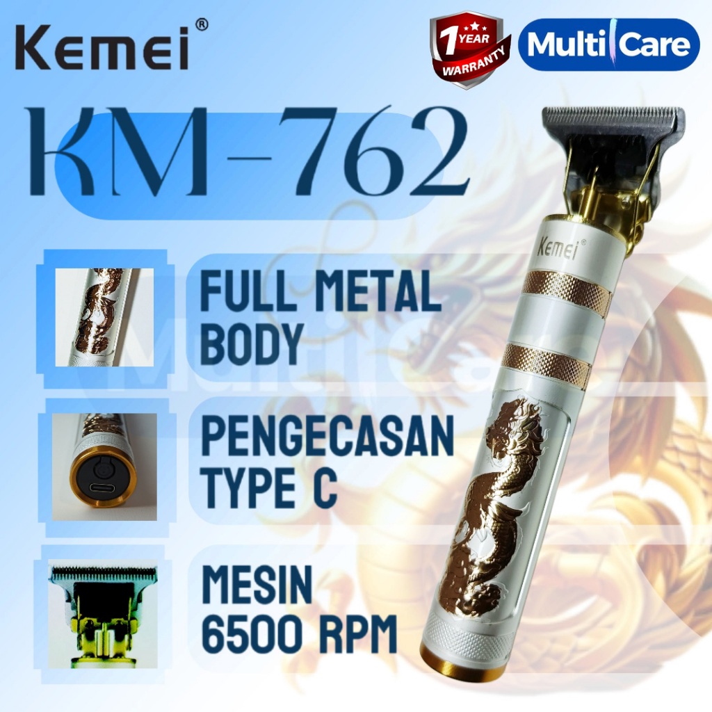 Jual kemei km 762 Vintage alat cukur rambut Hair Clipper Trimmer Detail ...