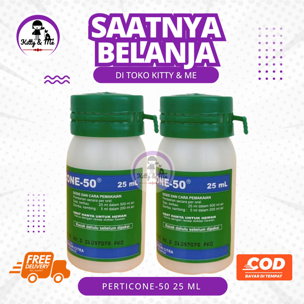Jual PERTICONE-50 25 ML - Mencegah Kembung Untuk Ternak | Shopee Indonesia