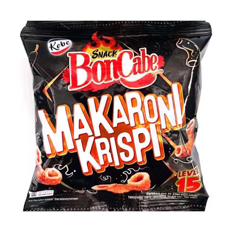 Jual Makaroni boncabe Mini renceng isi 10/ Kobe Snack Makaroni Crispi ...