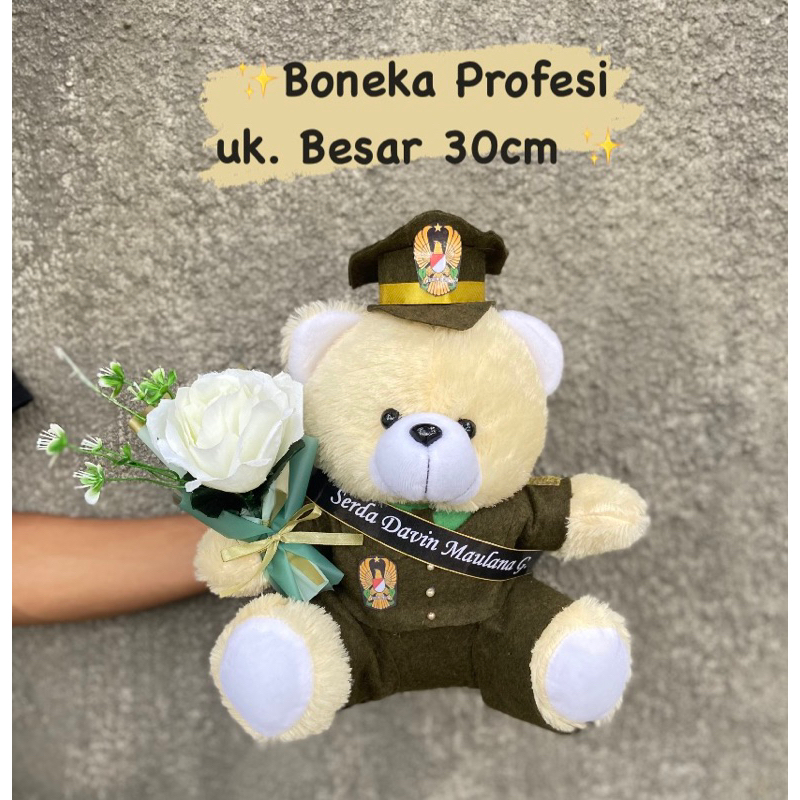 Jual Boneka 35cm Request Profesi Perwira Polisi Pelaut TNI AD Sekolah ...
