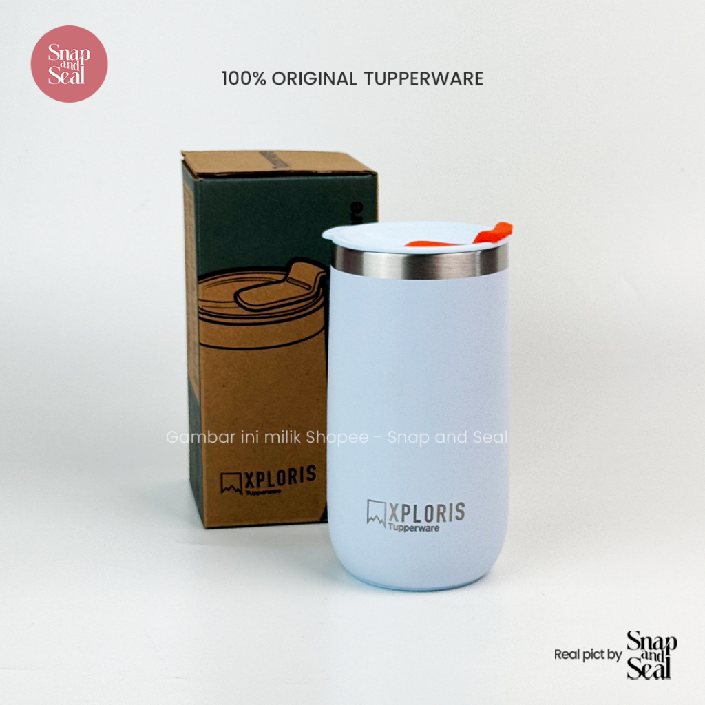 Jual Tupperware Xploris Thermal Tumbler 350ml Blue | Shopee Indonesia