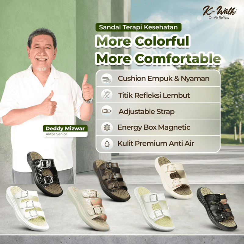 Jual Sandal Kesehatan K-Walk Energy Strap Plus Element Sandal Terapi ...