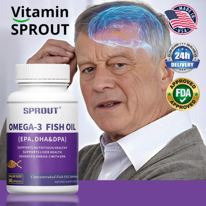 Jual Suplemen Minyak Ikan Omega 3, Mendukung Kesehatan Otak, Jantung ...