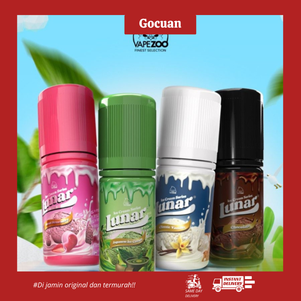 Jual LIQUID LUNAR ICE CREAM SERIES 30MG 30ML SALTNIC ORIGINAL | Shopee ...