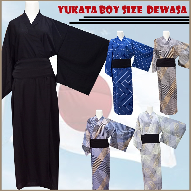 Jual YUKATA DEWASA LAKI-LAKI - Yukata Kimono Japan Jepang BISA ECER ATAU GROSIR | Shopee Indonesia