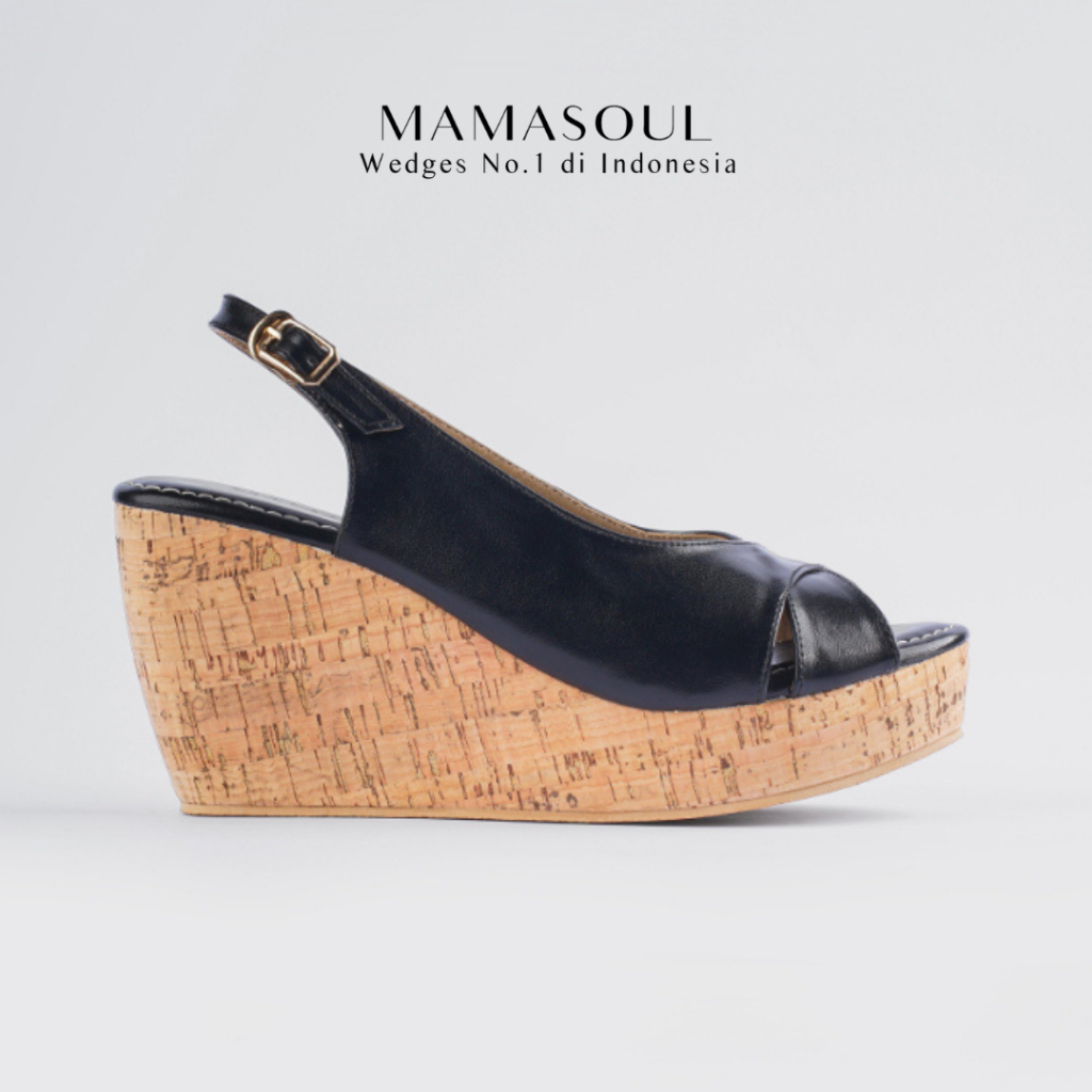 Jual MAMASOUL - Jessica Sepatu Sandal Wedges Wanita Tali Tinggi 9cm ...