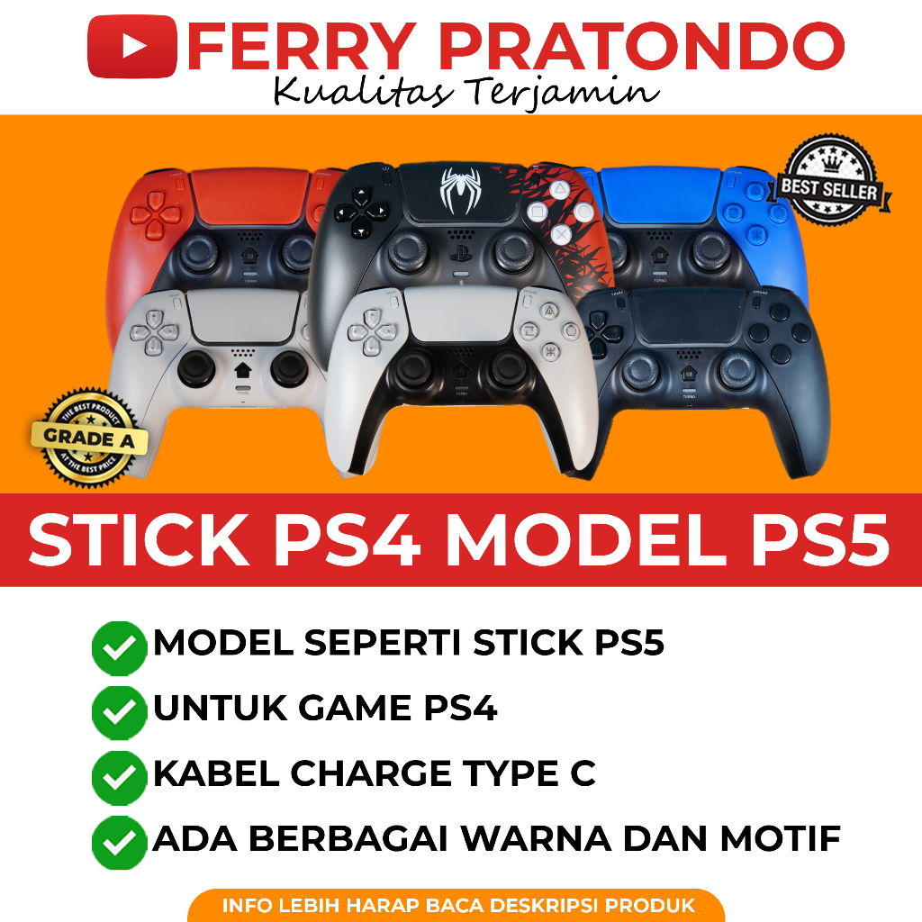 Jual Stick PS4 Model PS5 | Shopee Indonesia