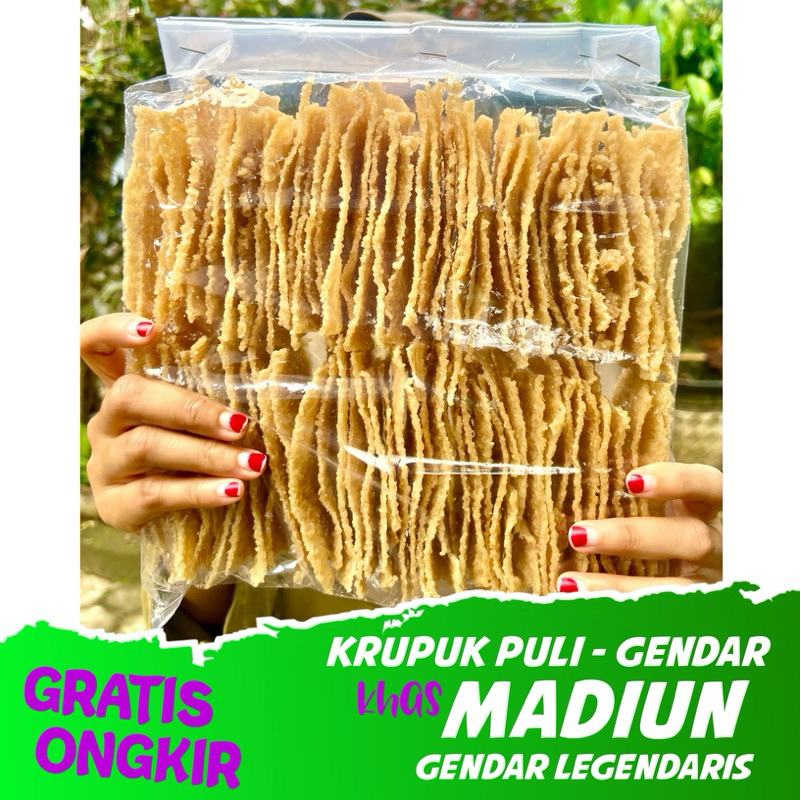 Jual Krupuk Gendar atau Krupuk Puli 1 Kg Khas Madiun Gred A | Shopee ...