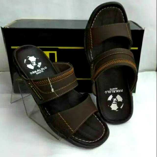Jual Sandal Pakalolo Pria Original 100% Sandal Kulit Pria Kekinian ...