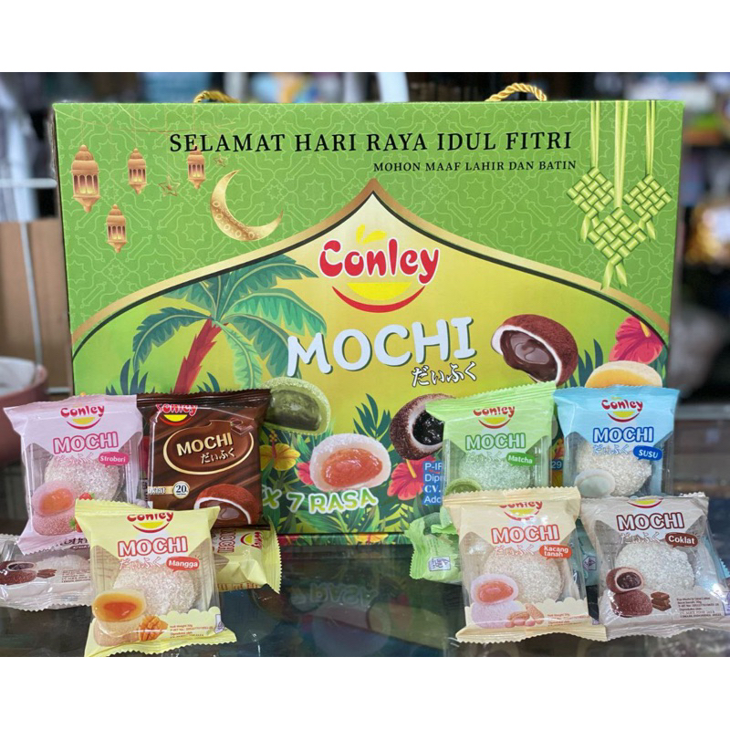 Jual (Perbox Mochi 7 Varian Rasa) Conley Mochi Khas Jepang Aneka Rasa ...