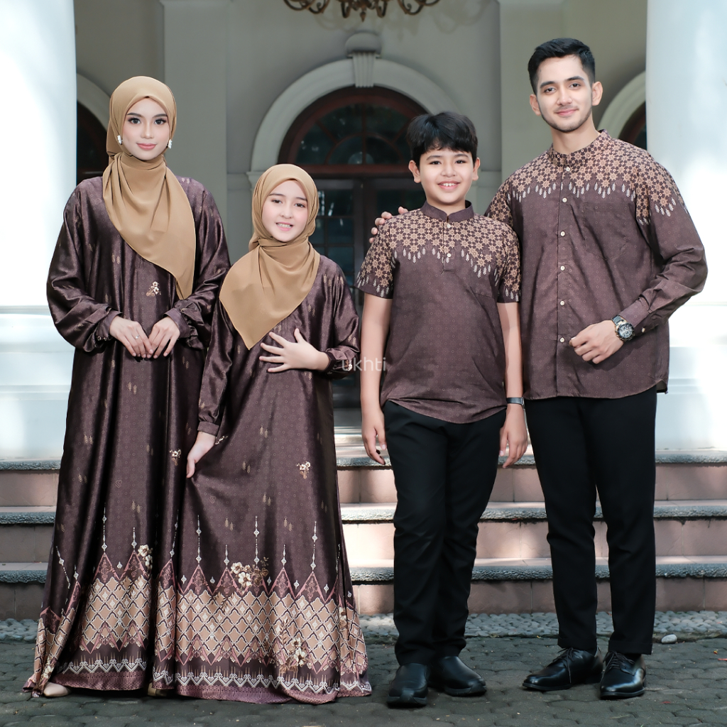 Jual UKHTI MUNIRA - Jennaira Choco Baju Gamis Abaya Koko Sarimbit ...