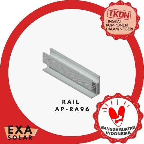 Jual Aluminium-6005-tkdn-RAIL for Mounting Solar Panel - AP-RA96 ...