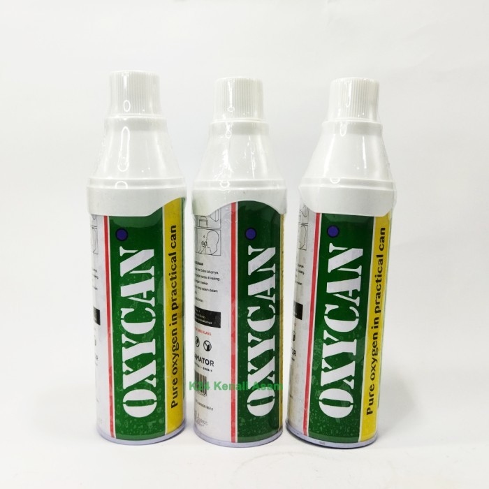 Jual Oxycan Green Oksigen Portable Oksigen Tabung Kaleng 500cc Samator Group | Shopee Indonesia