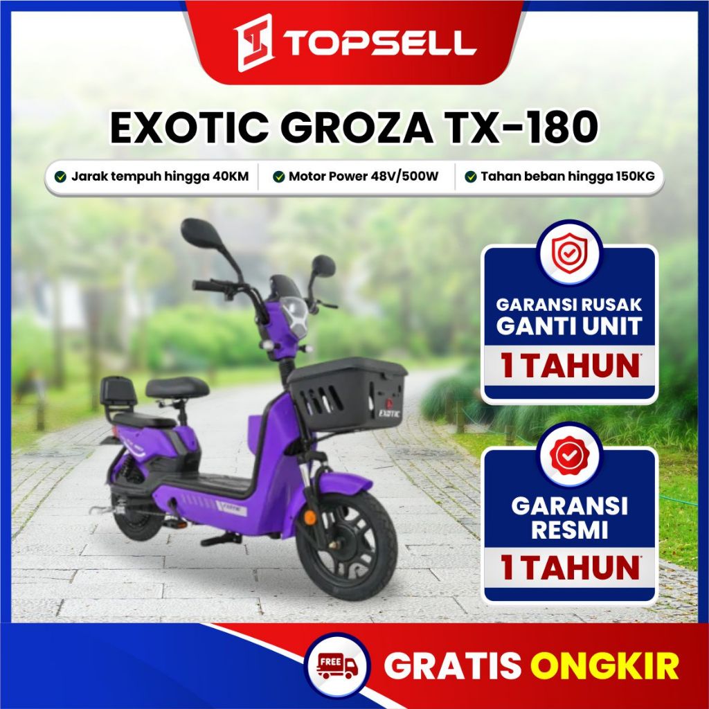 Jual Sepeda listrik e-bike e bike Exotic Groza TX 180 | Shopee Indonesia