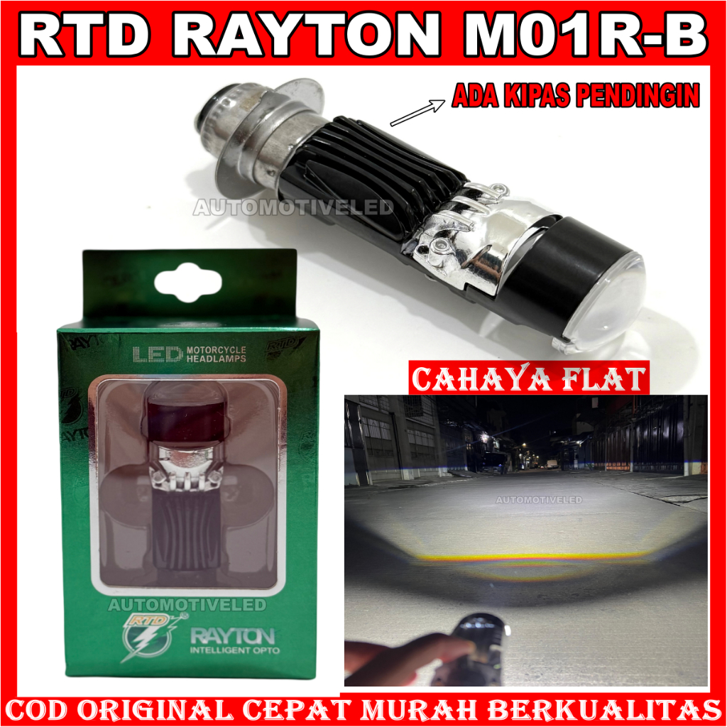 Jual RAYTON RTD LAMPU UTAMA H6 LED MOTOR M01R A DAN M01R B CAHAYA BILED LAMPU MOTOR UNIVERSAL ...