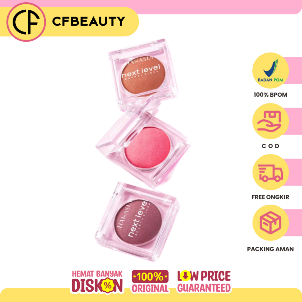 Jual Hanasui Next Level Bouncy Blush - Super Bouncy Blush Long Lasting ...