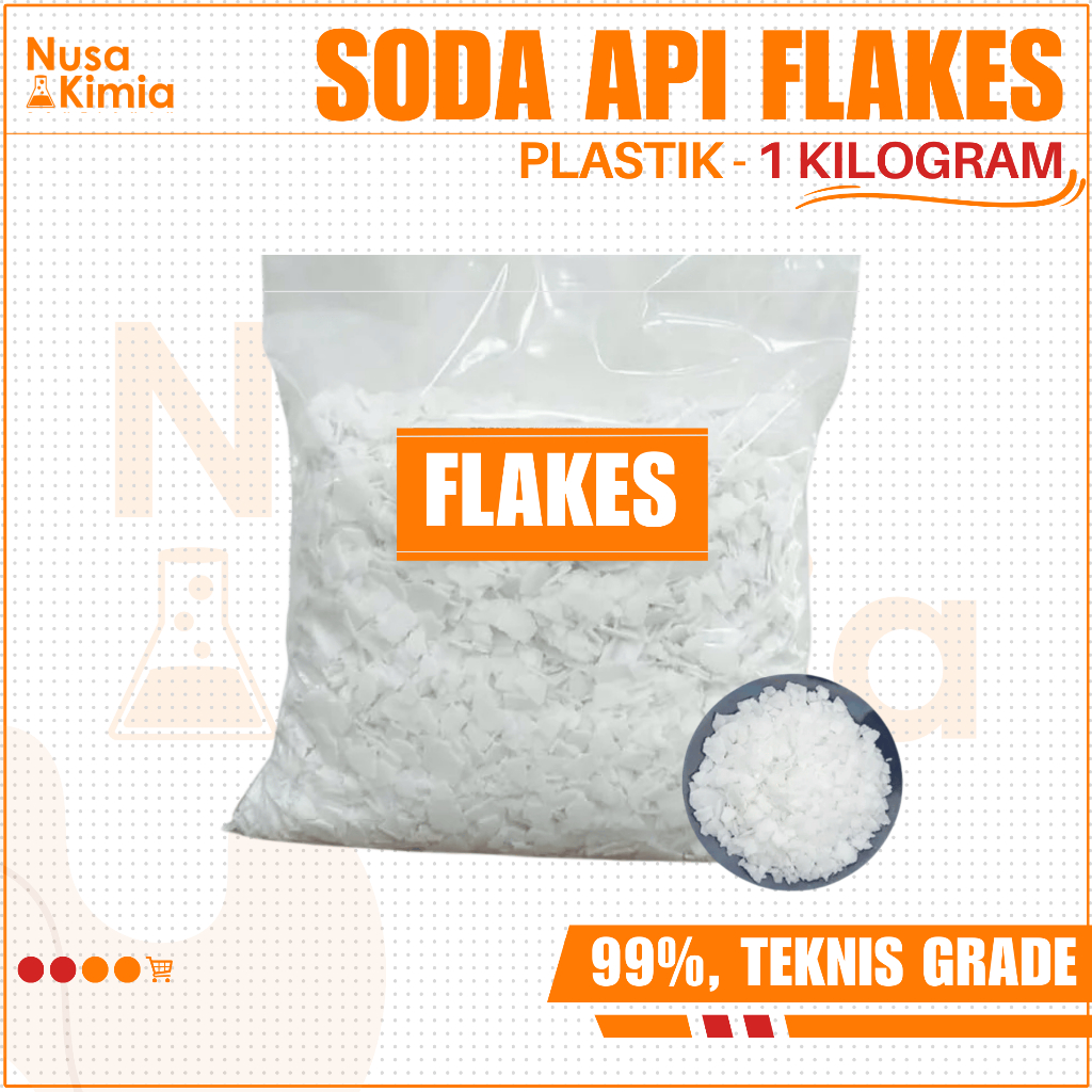 Jual Soda Api Flakes / NaOH Flakes 1 KG - Anti Sumbat Saluran Mampet ...
