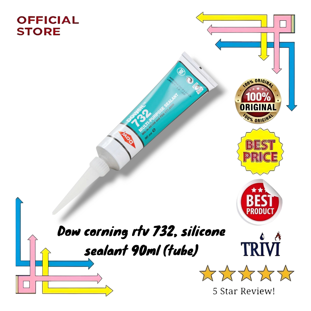 Jual Dow Corning Rtv 732, dowcorning silicone sealant 90ml tube. | Shopee Indonesia
