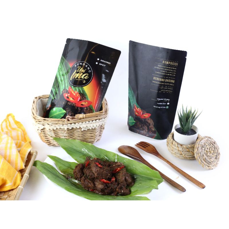 Jual netto: 500 gram Rendang Padang Rendang UNI IMA | Shopee Indonesia