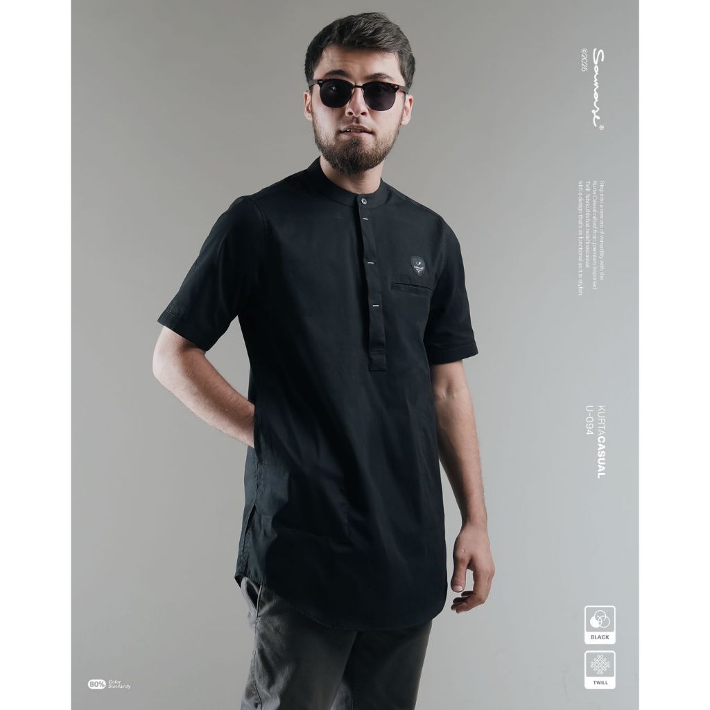 Jual SAMASE Baju Kurta Casual U094 - U057P Koko Pria Dewasa Lengan ...