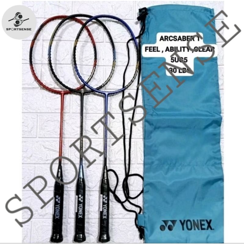 Jual Raket Badminton Bulutangkis Yonex Arcsaber Arc Saber 1 Feel Clear ...