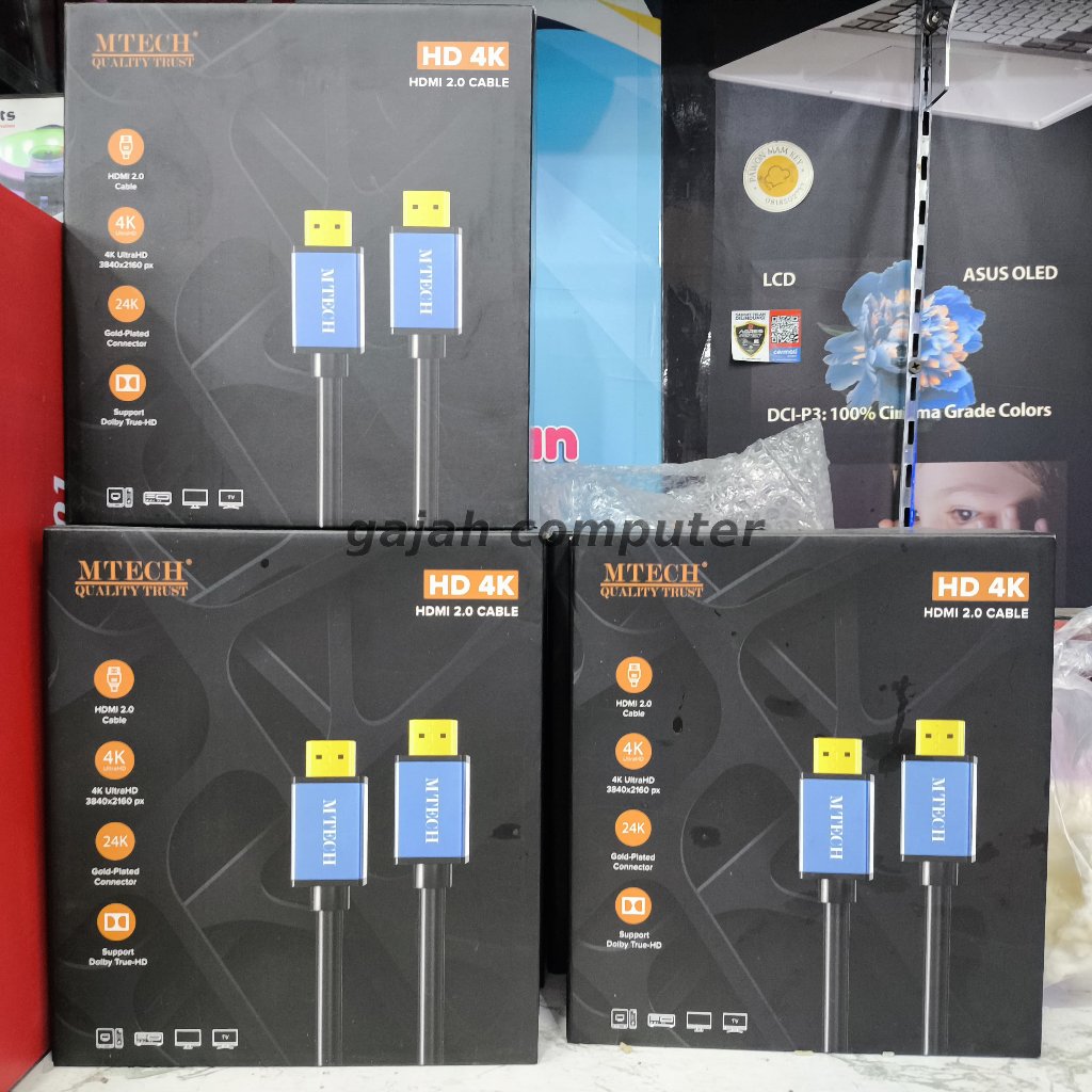 Jual kabel hdmi m-tech 4k 10m | Shopee Indonesia