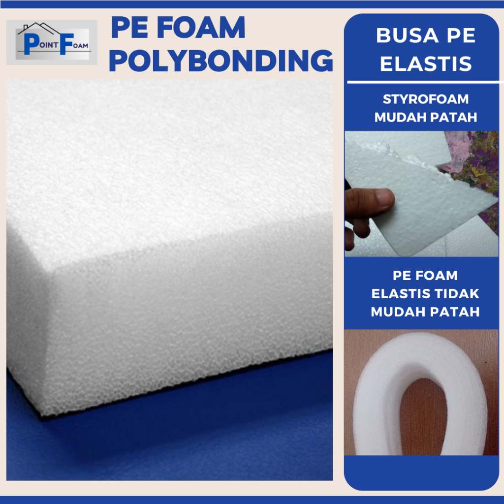 Jual Busa Gabus PE Elastis Polyfoam 50 x 50cm PE Foam Polybonding Busa ...