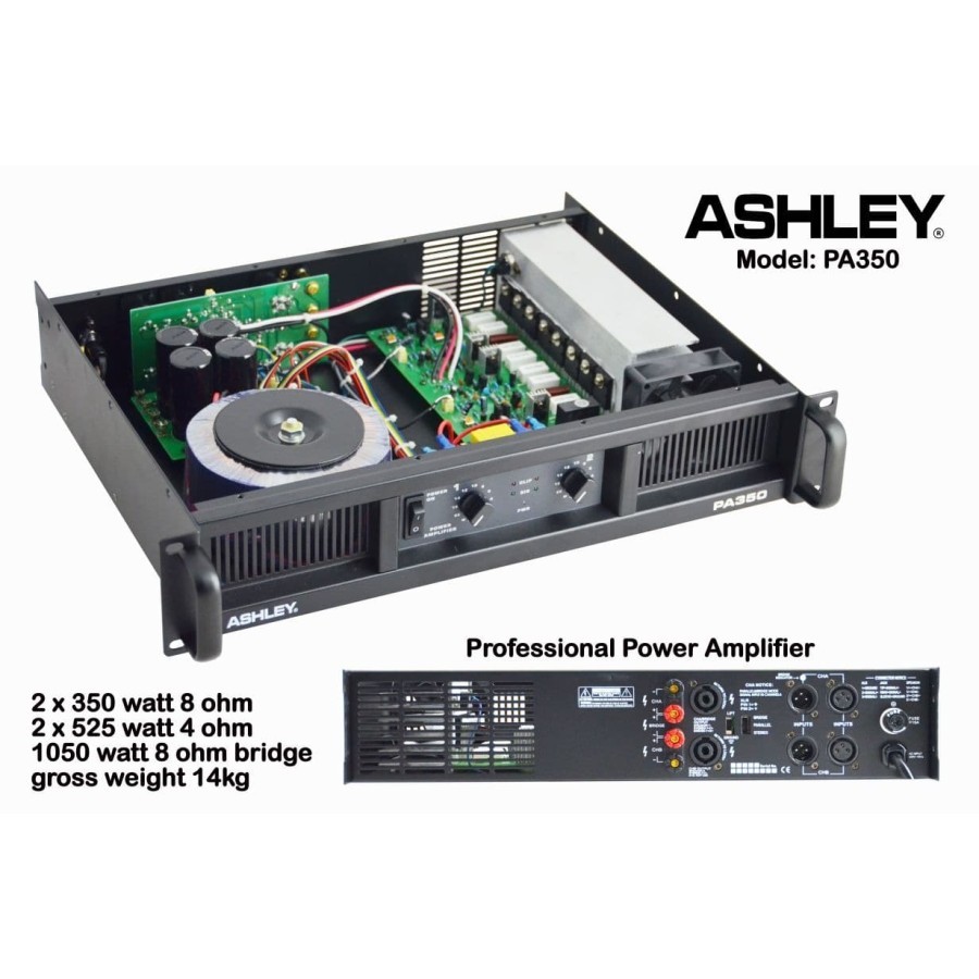 Jual POWER Ampli AMPLIFIER 700watt ASHLEY PA350 PA 350 700w ORIGINAL ...