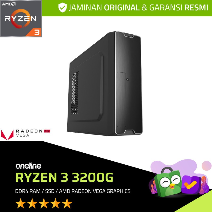 Jual Mini PC Rakitan Office Gaming | Ryzen 3 3200G / Radeon / DDR4 ...