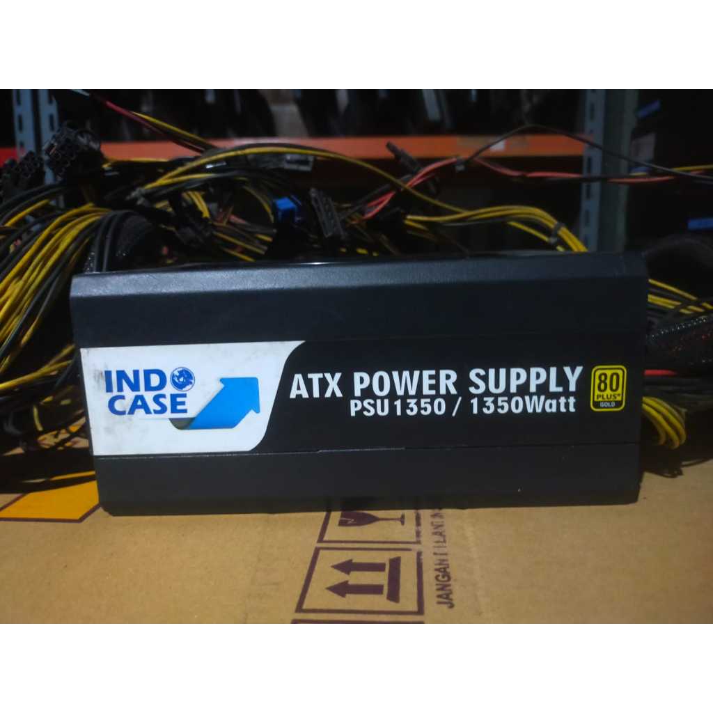 Jual PSU PC GAMING/MINING INDO CASE 1.350W 80+ Gold | Shopee Indonesia