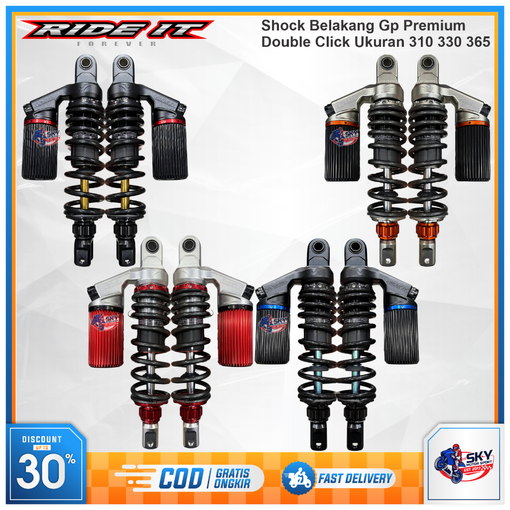 Jual Shock Breaker GP Premium Ride It Double Click 310 330 365 Nmax ...
