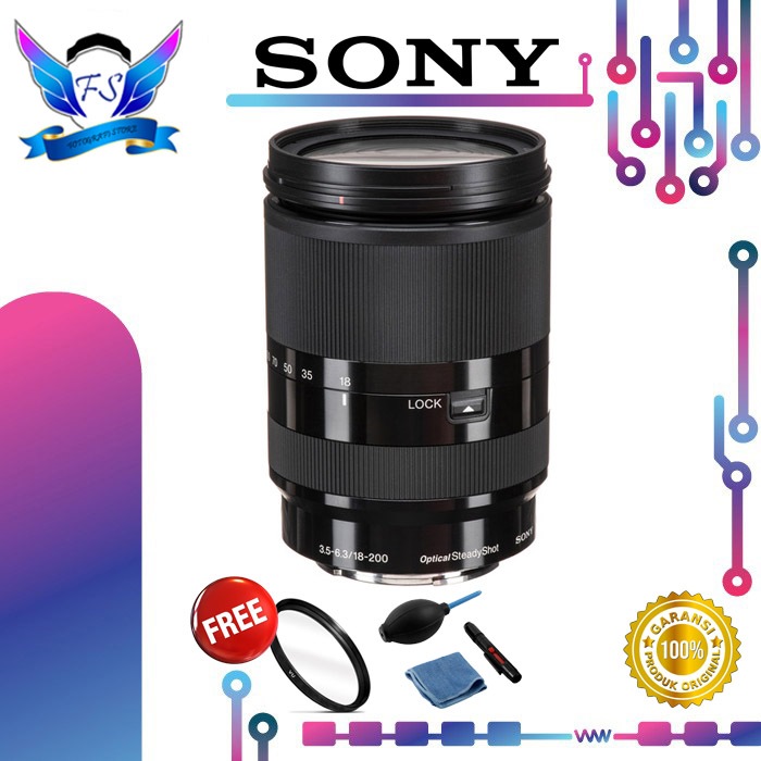 Jual Lensa Mirrorless Sony E-Mount 18-200mm f/3.5-6.3 OSS LE Lens ...