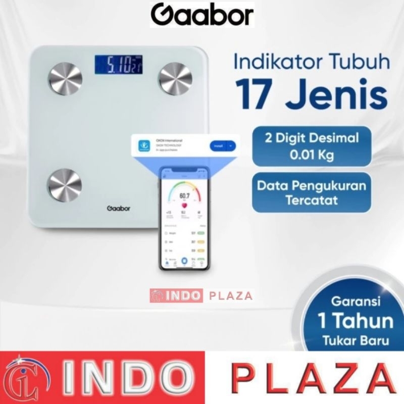 Jual GAABOR SMART DIGITAL WEIGHT SCALE GWS-M02A / TIMBANGAN PINTAR ...