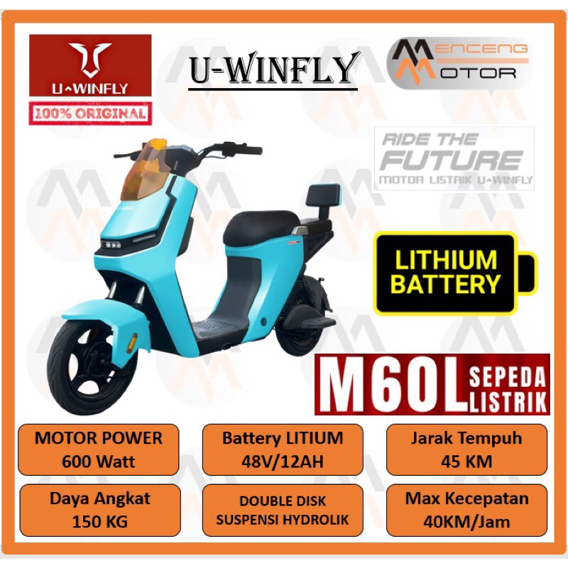 Jual NEW SEPEDA LISTRIK UWINFLY M60L GARANSI RESMI | Shopee Indonesia