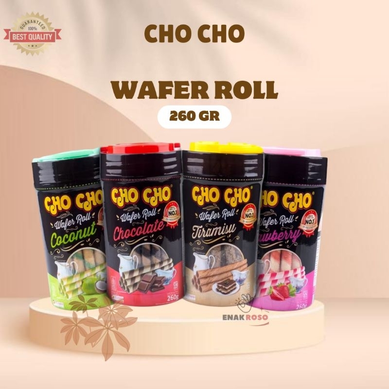 Jual Choco Wafer Roll 260 gr /astor rasa coklat strobery coconut ...