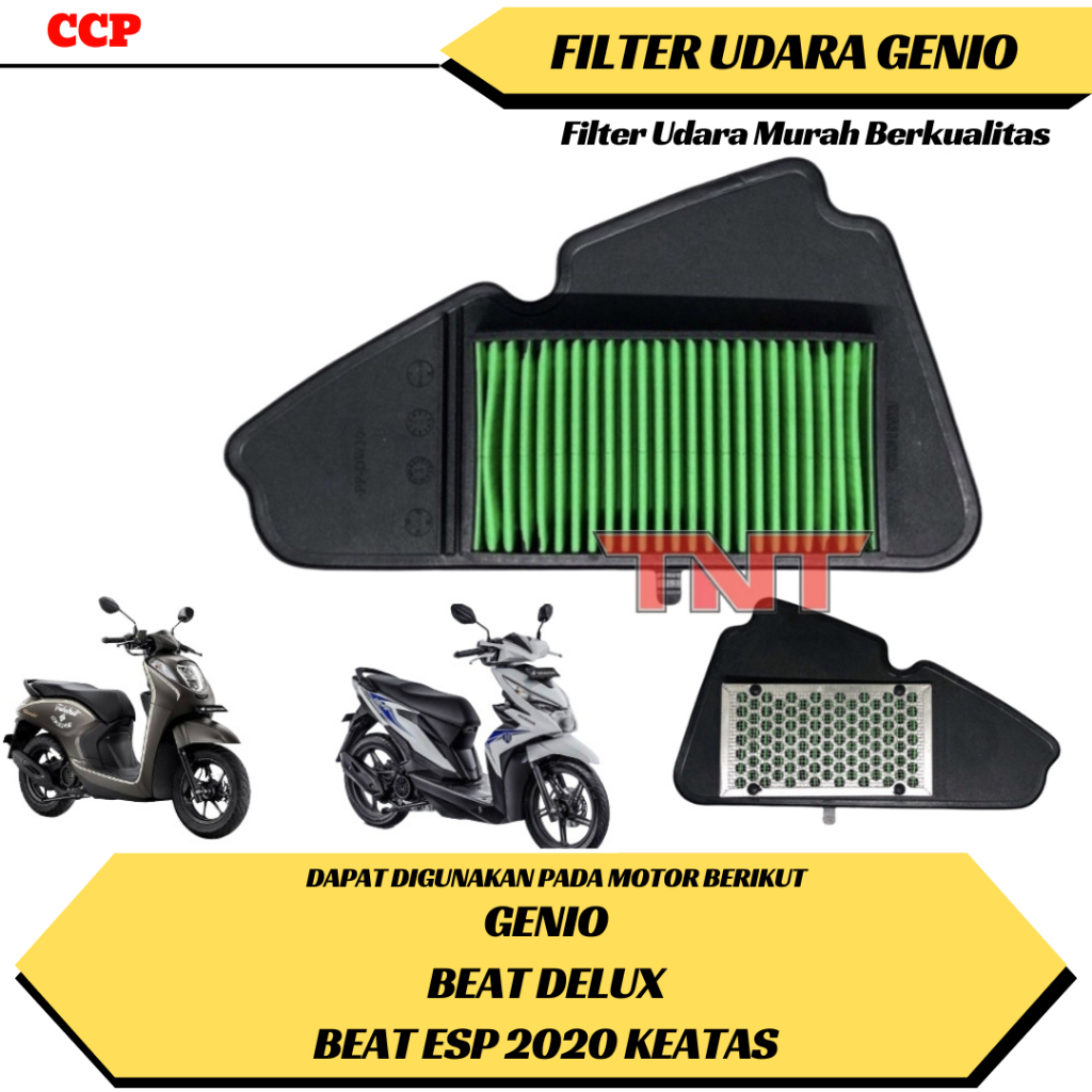 Jual Filter udara Genio Beat esp Beat Delux 2020 up K1A Scoopy Beat New ...