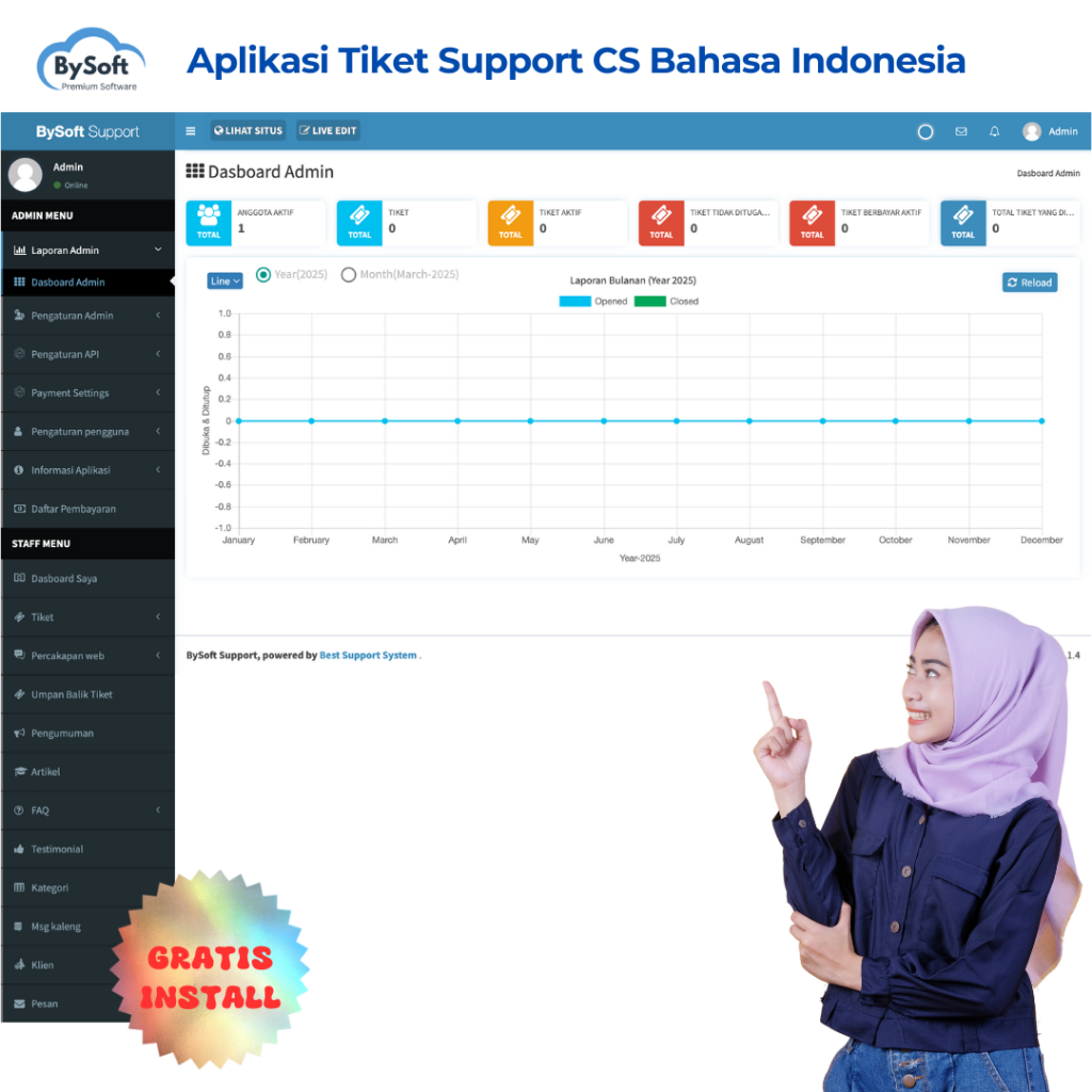 Jual Software Aplikasi Support Tiket Lengkap Bahasa Indonesia | Shopee Indonesia