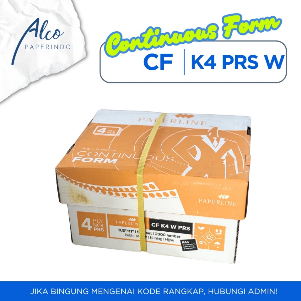 Jual CONTINUOUS FORM 4 PLY PRS PAPERLINE Kertas Komputer | Shopee Indonesia